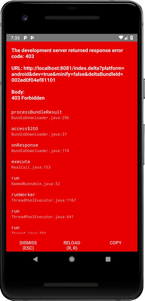 javascript reactnative port 8081 issue 403 forbidden stack overflow
