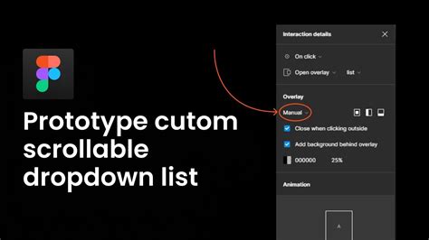 how to make scrollable dropdown list in figma prototype youtube