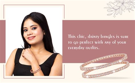 Buy Shining Jewel 24k Gold Plated American Diamond Cz Solitaire Bangles