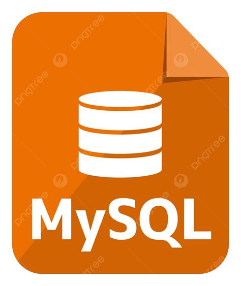 Vector Illustration Of Major Database Format Icon For Mysql Colorful