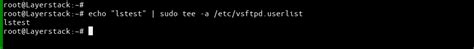 layerstack how to set up configure and secure vsftpd on