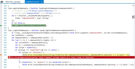 javascript uncaught sysvalidoperationexception sys