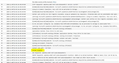 c linq query not working in aws with core and ef core stack