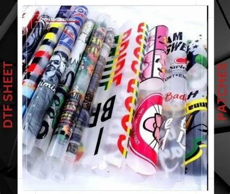 Pvc Multicolor Garment Dtf Stickers For Garments Packaging Type Box