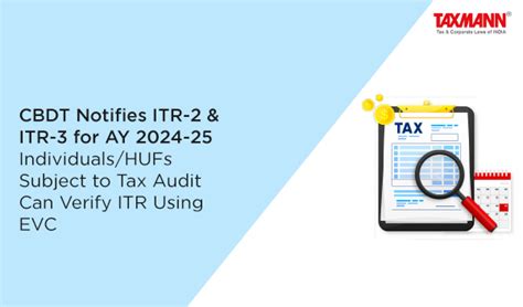 Cbdt Notifies Itr 2 And Itr 3 For Ay 2024 25 Individuals Hufs Subject