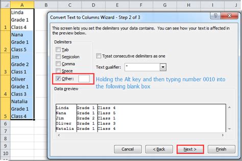 how to split multiline cell contents into separated rows columns in excel