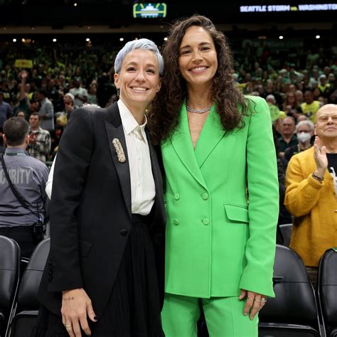 Megan Rapinoe Supports Fiancée Sue Bird At Her Emotional Jersey