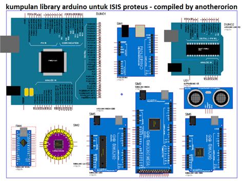 library arduino untuk isis proteus simulator