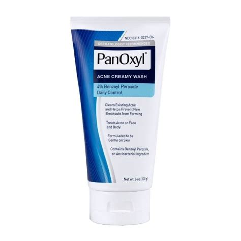 Panoxyl Acne Creamy Wash Benzoyl Peroxide 4 Daily Control 170g Topbeauty