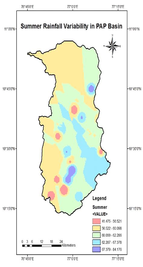 Spatial Distribution Of Summer Rainfall Variability Fig 11 Spatial