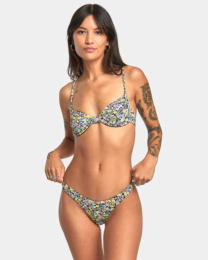 Flower Field Ultra Skimpy Bikini Bottoms Rvca