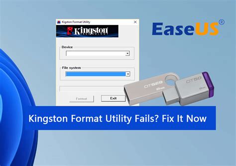 kingston format utility format fail fix with kingston usb format tool