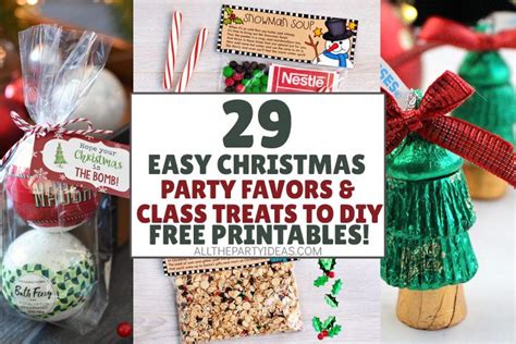 29 Easy Diy Christmas Party Favors And Treat Ideas [free Printables]