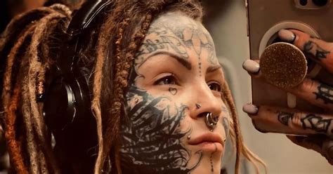 Mum With Entire Body Inked Wows Fans As She Shows Off Tattoos In