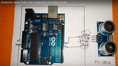 ultrasonic rangefinder with processing arduino project hub