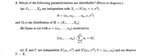 Solved 3 Which Of The Following Parametrizations Are