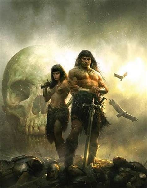 Men Women Together Fantasy Art Conan The Barbarian Dark Fantasy