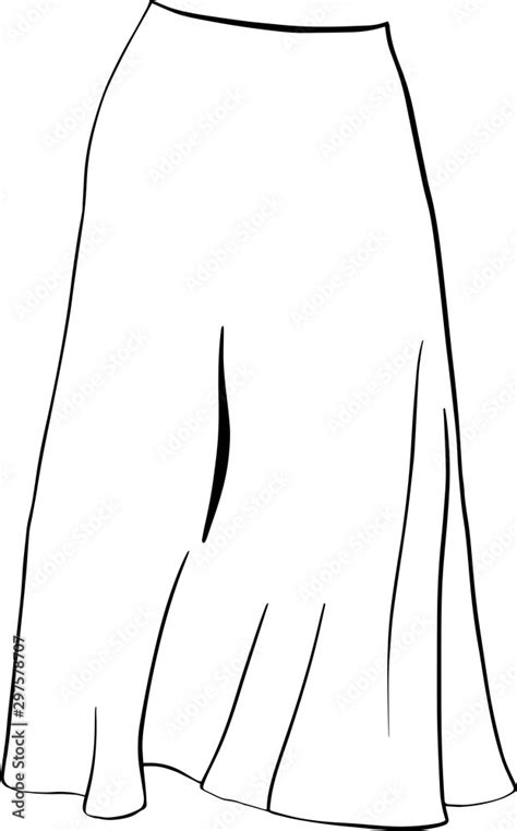 Vector Illustration Of A Female Mini Skirt Stock Vector Adobe Stock