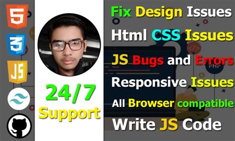 fix design issues do responsive design bugs and errors using html css