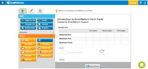 survey fields checkbox grid help and support knowledge