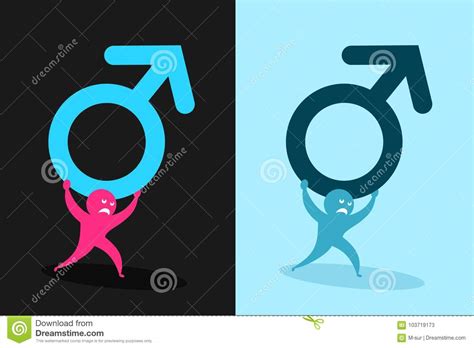 problem and trouble of men stock vector illustration of feminization