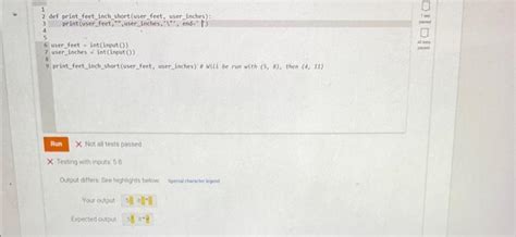 solved define a function print feet inch short with