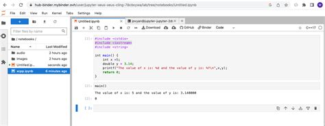 how do i print a value on a console in a jupyter notebook jupyterlab