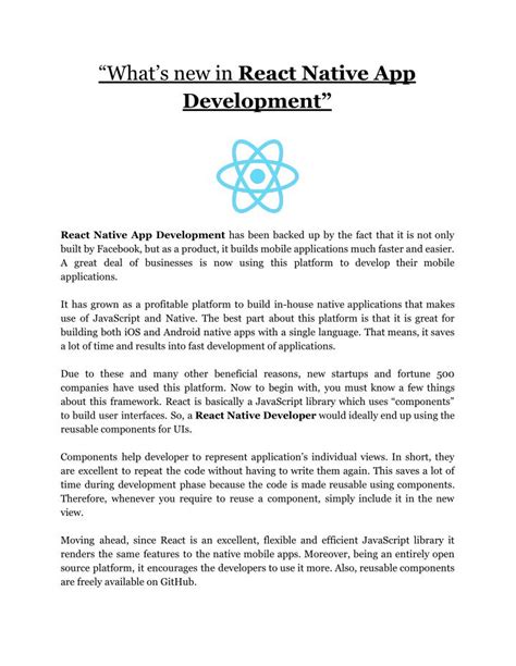 ppt react native app development powerpoint presentation