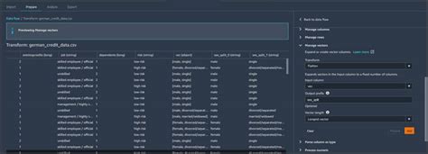 prepare data for predicting credit risk using amazon sagemaker data