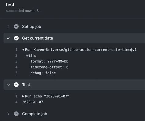 yaml use current date in github actions inputs stack overflow
