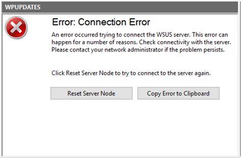 an error occurred trying to connect the wsus server jaap wesselius