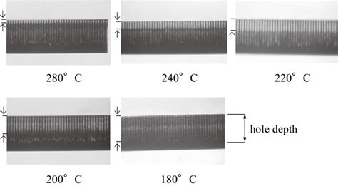 Cross Sectional Optical Micrographs Of Specimens Substrate Thickness