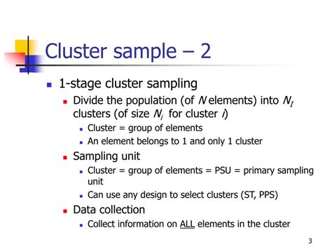 Ppt Cluster Sampling Powerpoint Presentation Free Download Id 291455