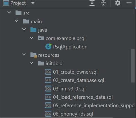 how to initialize postgresql database on startup from the sql script in