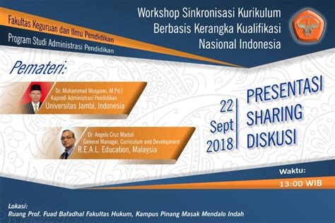 Prodi Administrasi Pendidikan Datangkan Pemateri Dari Indonesia Dan