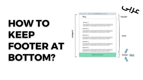 how to keep footer at bottom youtube
