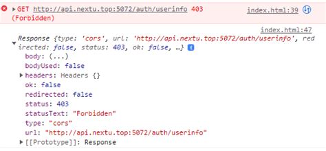 javascript forbidden error fetch api from client to server vanilla js