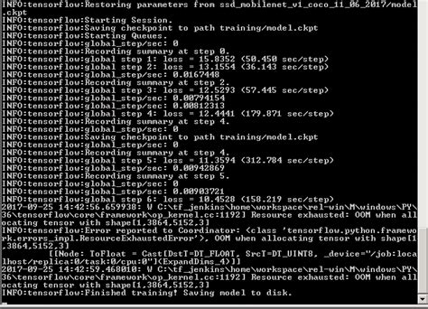 python tensorflow object detection api out of memory