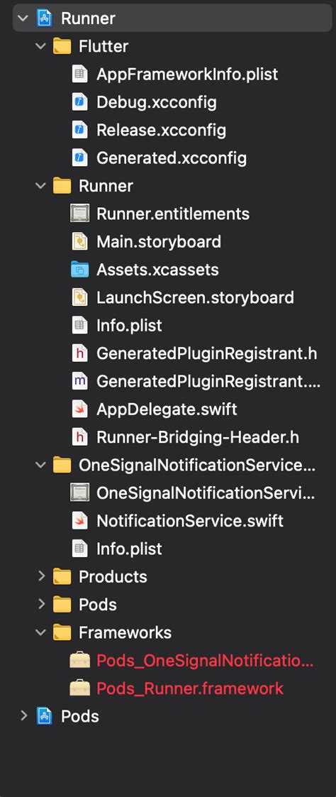 flutter build failed ld framework not found pods