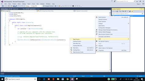 resolving dependencies in asp net mvc using unity container hot sex
