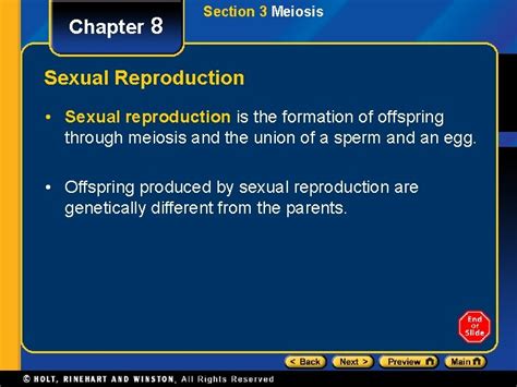 Chapter 8 Cell Reproduction Table Of Contents Section