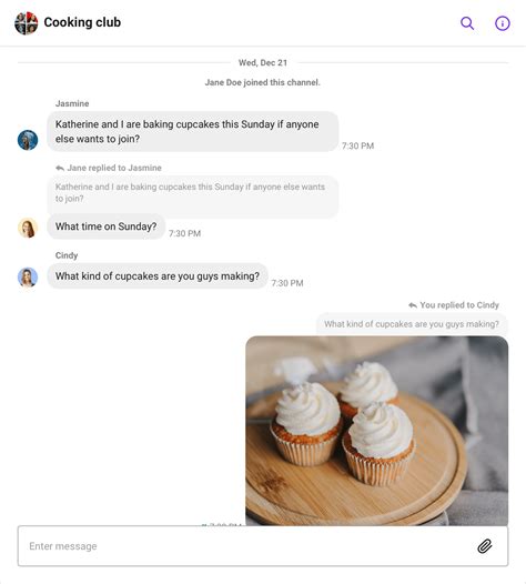 quote reply chat react sdk sendbird docs