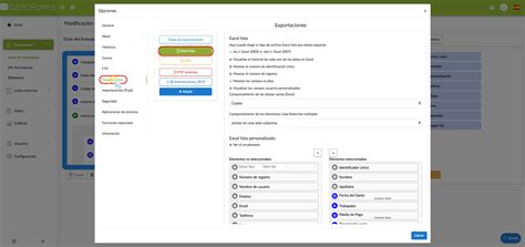 exportar tus datos la lista excel kizeo forms