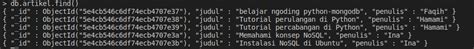 tutorial mongodb manajemen mongodb dengan python