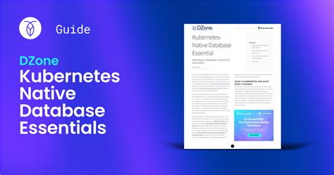 dzone refcard kubernetes native database essentials