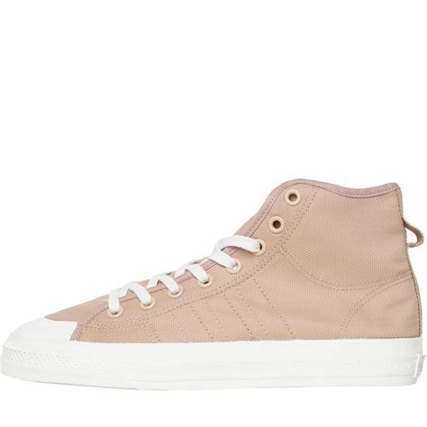 Buy Adidas Originals Mens Nizza Hi Rf Trainers St Pale Nude Off White Gum