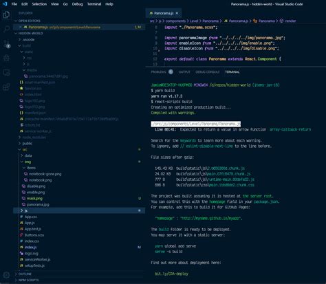 reactjs create react app build folder missing files