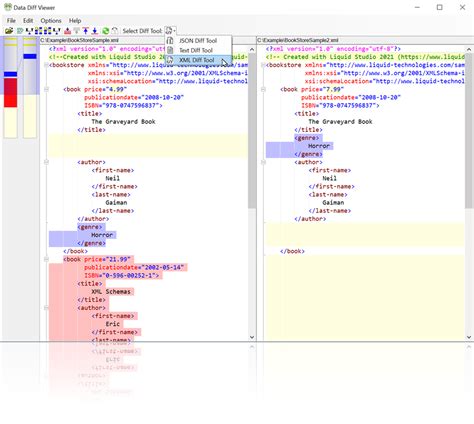compare xml files