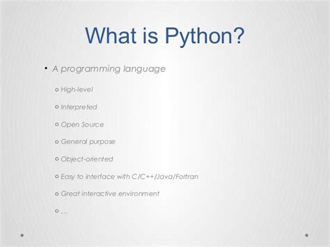 python introduction