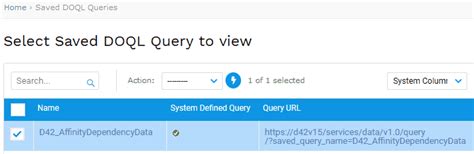 select saved doql device42